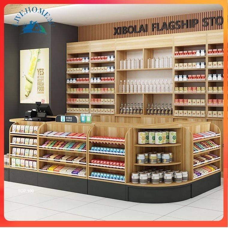 Supermarket Commodity Display Counter Convenience Store Counter with ...