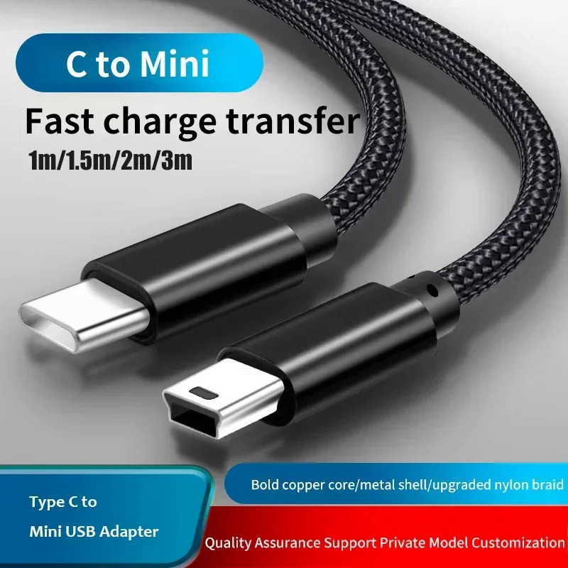 USB jenis C ke Mini USB Adapter Cable untuk kamera MP3 MacBook Pro HDD ...