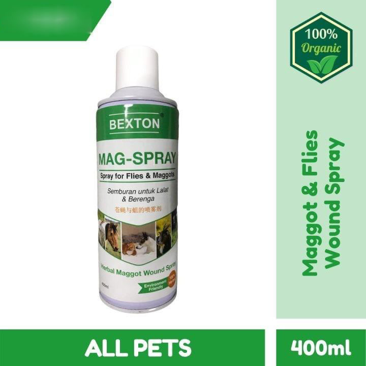 BEXTON MAG SPRAY 400ML wound spray flies maggots luka nanah infection ...