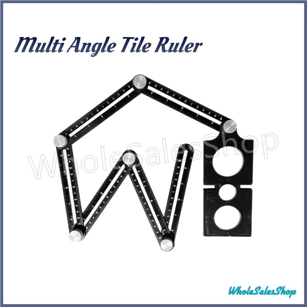 6 Multi Angle Folding Tile Ruler Measuring Adjustable Foldable Ruler ...