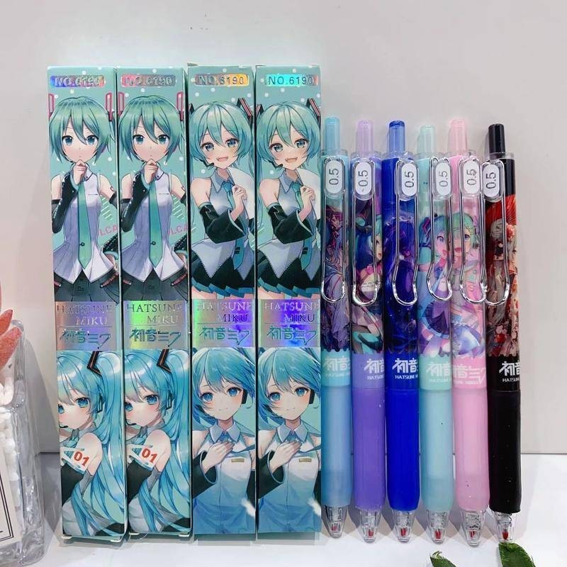 Random 1Pcs Anime Hatsune Miku Gel Pen Cartoon ballpoint pen Cute ...