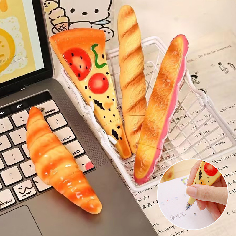 Creative Pizza Shaped Ballpoint Pen Realistic Bread Design Pens For ...
