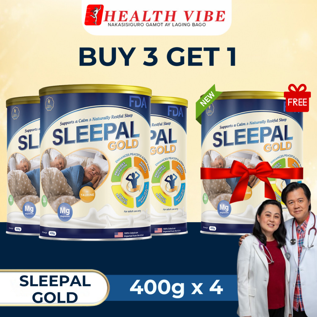3 GET 1 Sleepal Gold Sleep Support Milk – Melatonin-Enriched, Gluten ...