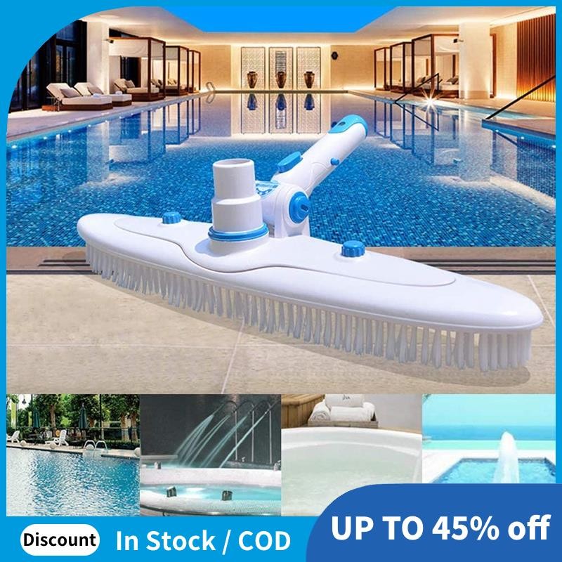 Swimming Pool Wall Floor Brush Suction Vacuum Head Cleaning Brushes ...