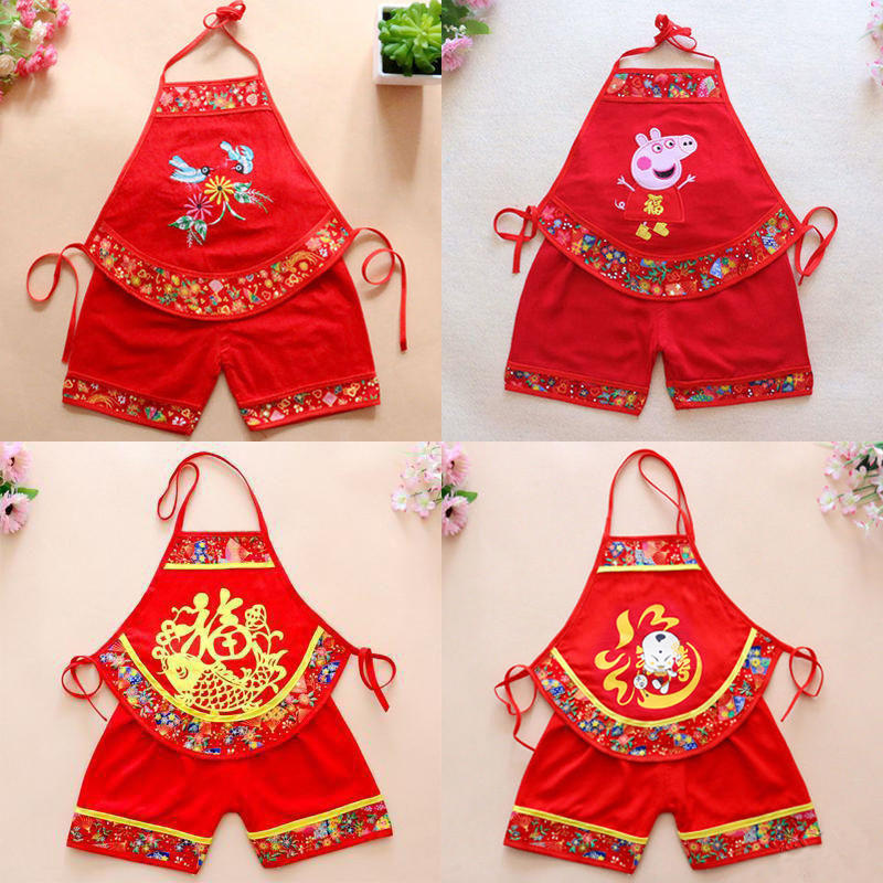 [1315 People Praise] Baby Tang Suit Navel Protection Belly Pocket Suit ...