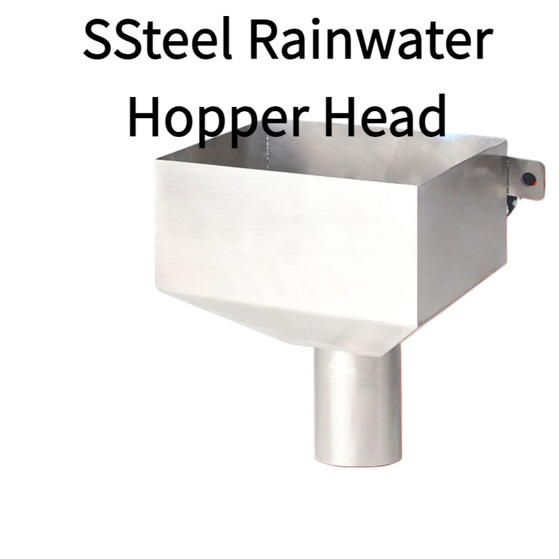 SSteel Hopper Head Funnel PVC Drain Pipe Side Drain Square Water ...
