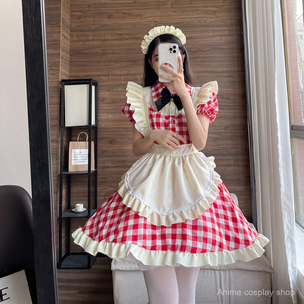 [Ready Stock Hot Sale] Japanese Cute Style lolita Maid Costume cosplay ...