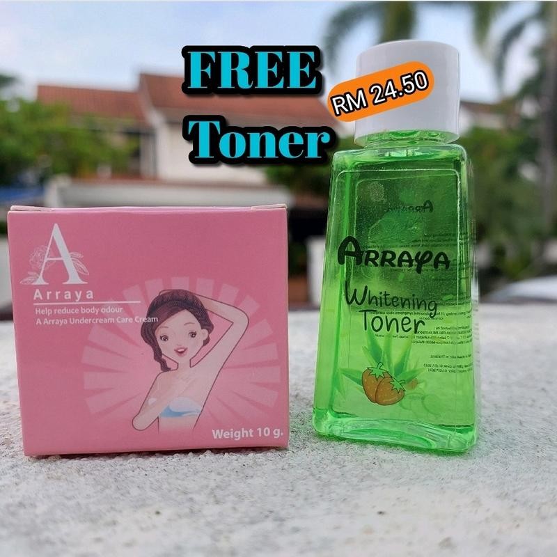 First set. Arraya care cream 1 box FREE 1 toner | Shopee Malaysia