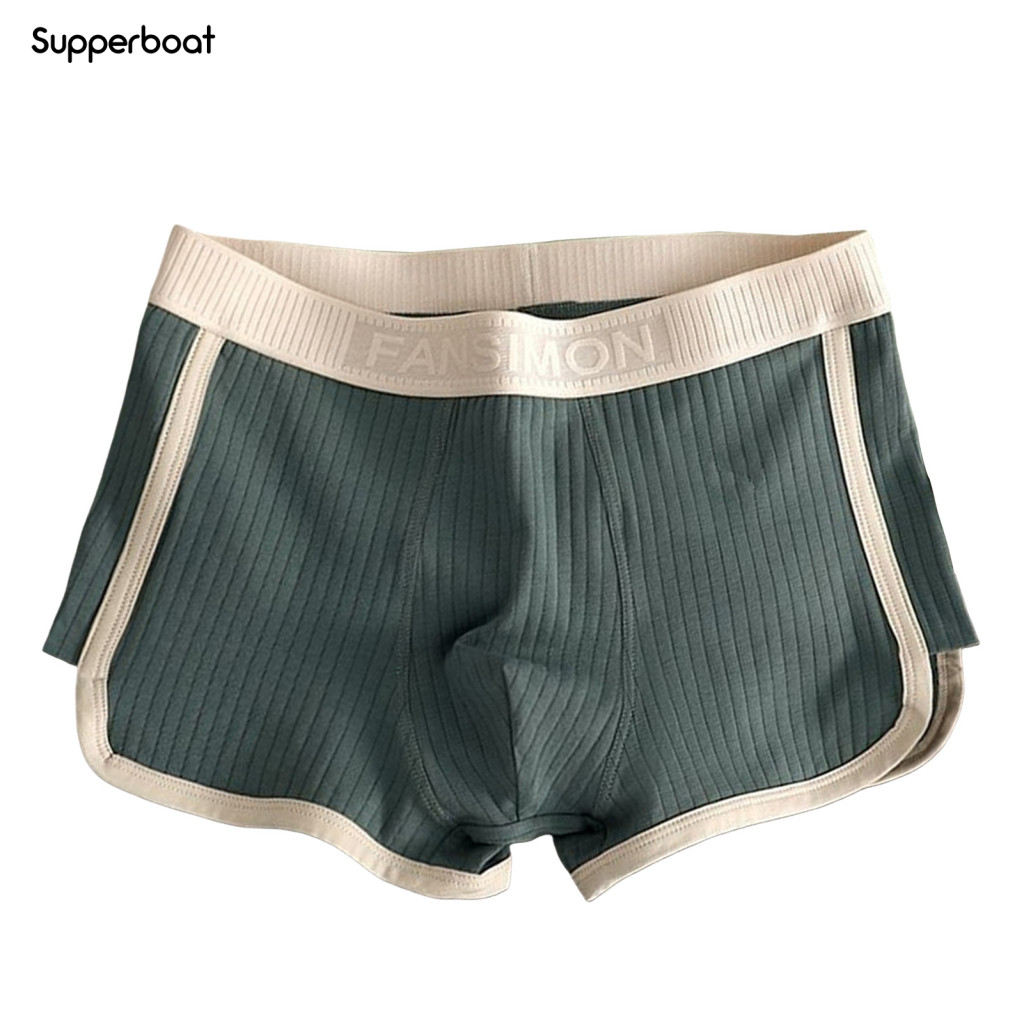 Non-stretched Boxer Briefs Tight Cut Boxer Briefs Men's High Elasticity ...