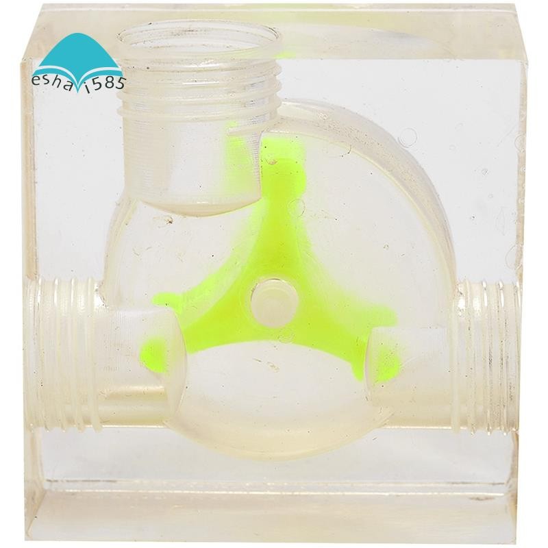PC Water Cooling System Acrylic Three Way Visual Flow Indicator G1/4 ...