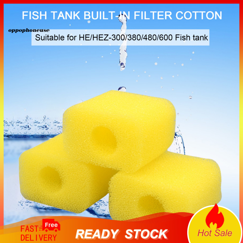 OPPO 5Pcs Aquarium Filter Sponge Strong Adsorption Purify Water ...