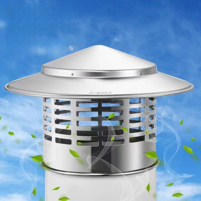 304 Stainless Steel Rainproof Cap Outdoor Waterproof Pipe Cap New Style ...