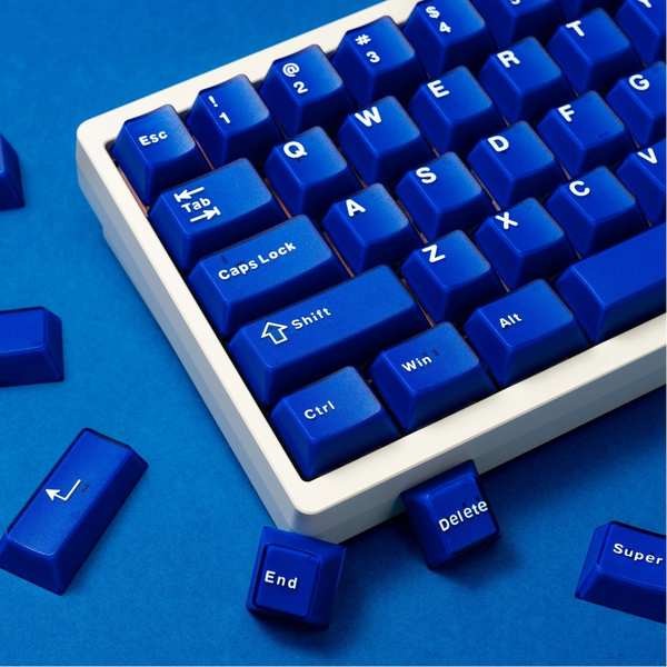 keycaps Klein Blue Semi-Transparent Keycap Original Factory Height ABS ...