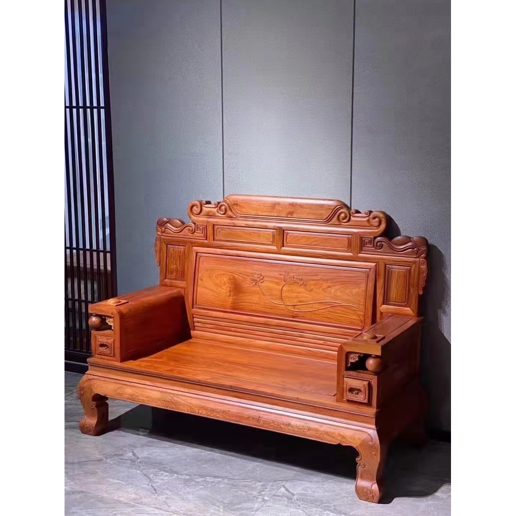 Perabot Rosewood Buah Besar Sofa Cendana Merah Burma Rosewood Landak ...