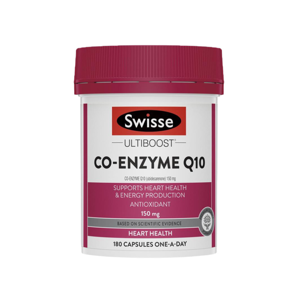 Swisse Ultiboost Co-Enzyme Q10 (180 Capsules / 60 Capsules) | High Strength Vitamin B12 (60 ...