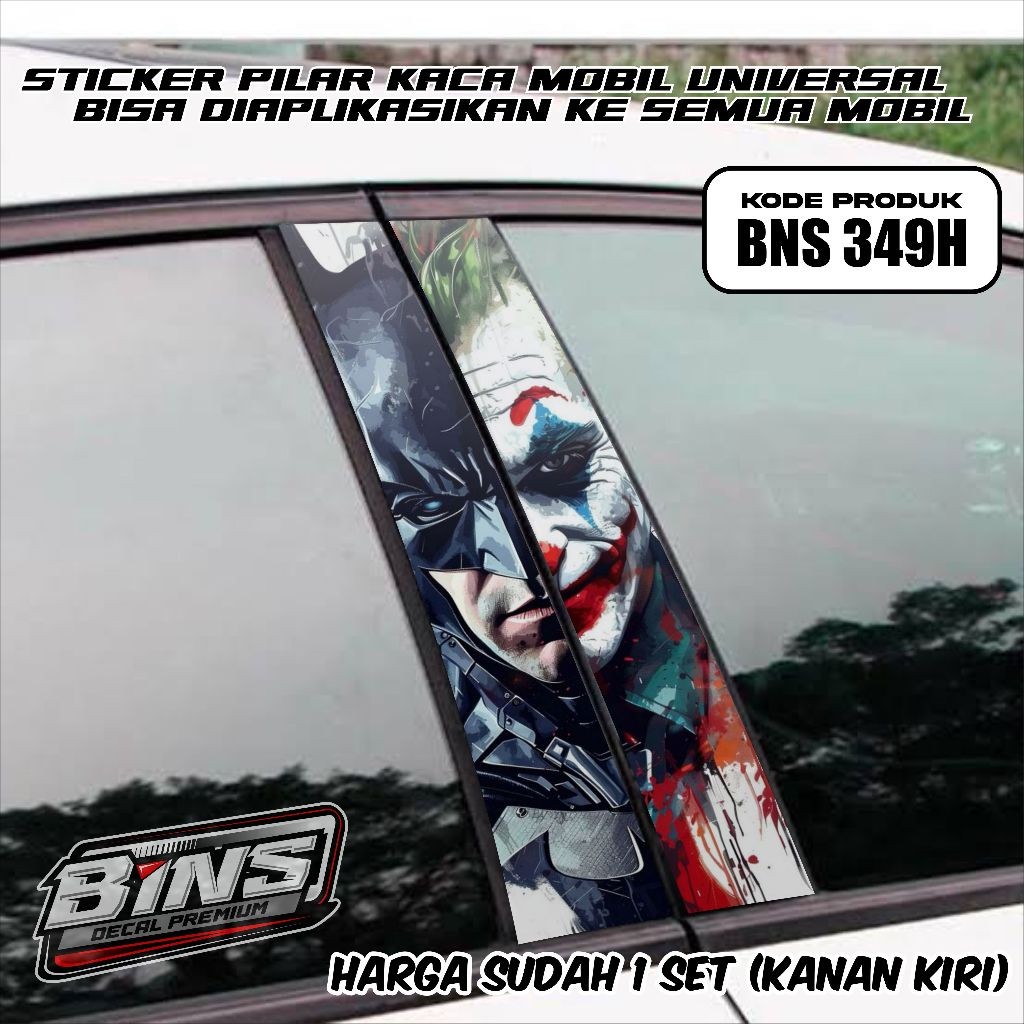 Batman JOKER LOVER CAR GLASS PILLAR STICKER READY TO USE FOR ALL BRANDS ...