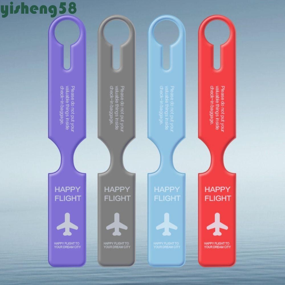 YISHENG Airplane Suitcase Tag, Address Label Boarding Pass PVC Luggage ...