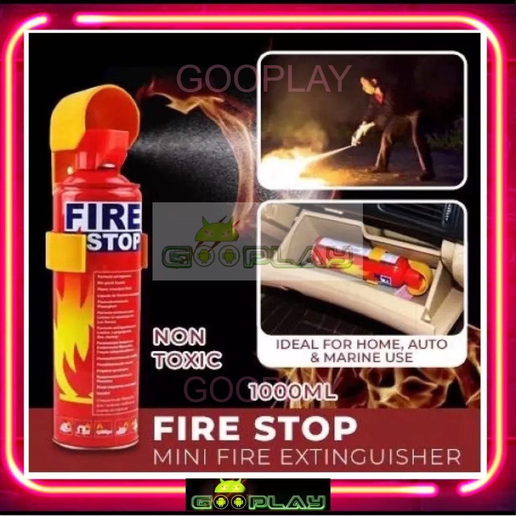 (500ml) Portable Mini Car Fire Extinguisher Fire Stop Foam Spray Fire ...