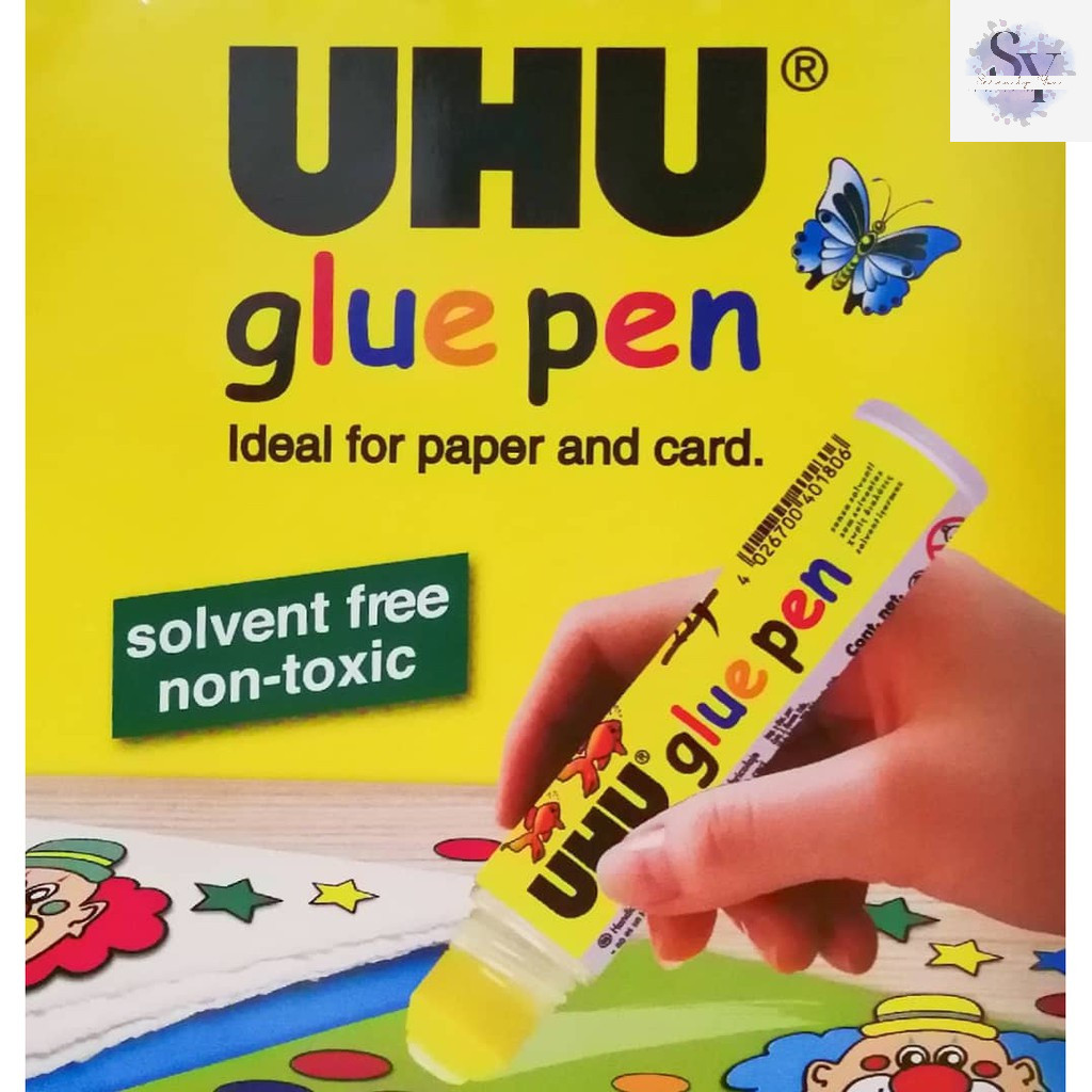 UHU Liquid Glue 50ml | UHU Happy Glue Pen Water Glue | Clear Glue ...