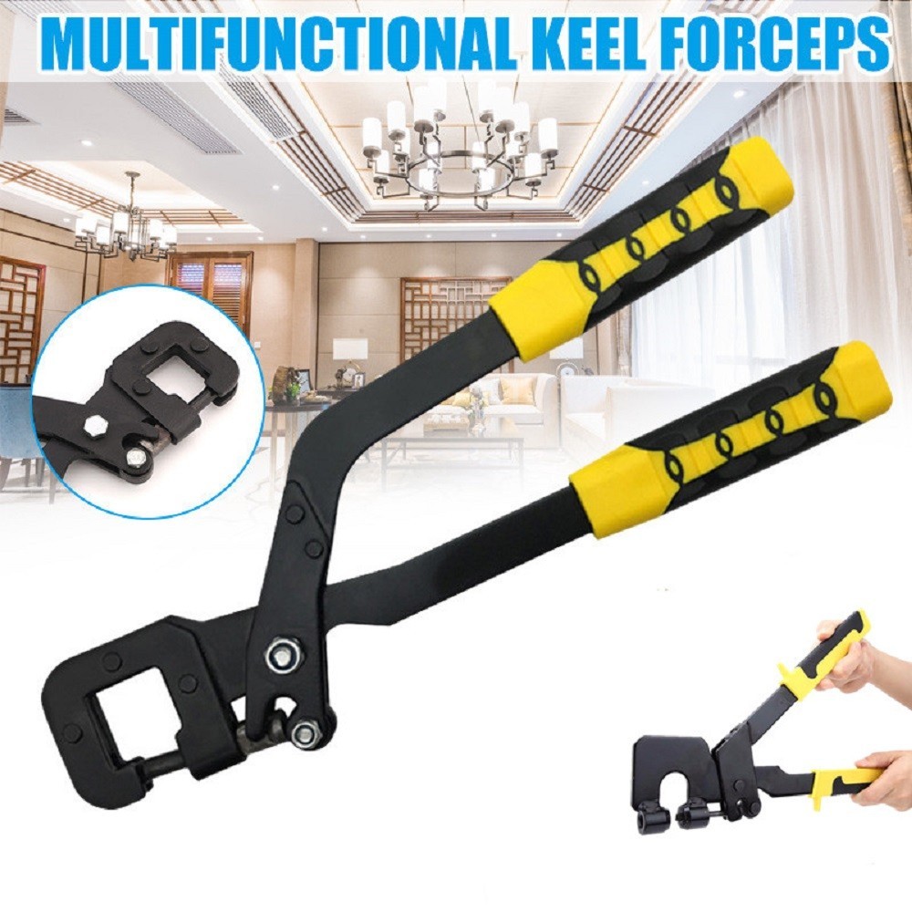 10 Inch High-Carbon Steel Handle Stud Crimper Plaster Board Drywall ...