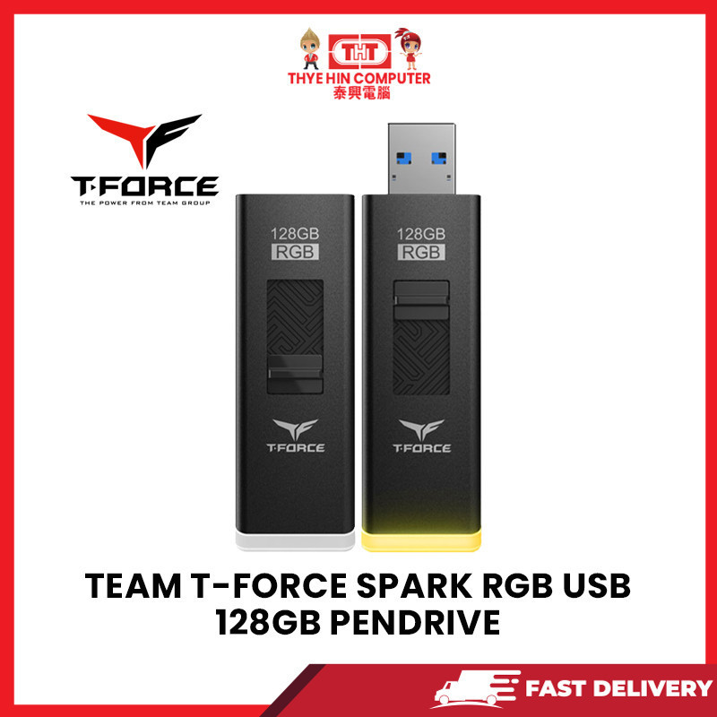 TEAM T-FORCE SPARK RGB USB 3.2 128GB PEN DRIVE | Shopee Malaysia