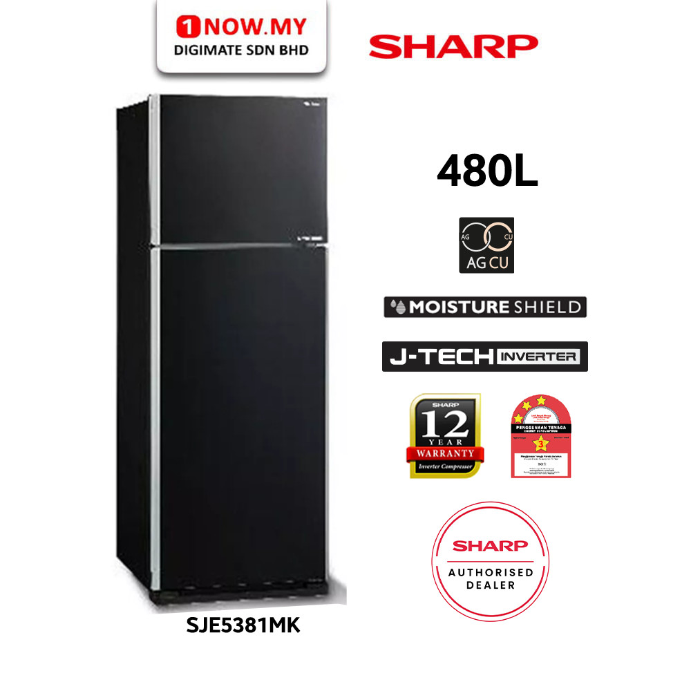SHARP 480L Inverter Top Mount Freezer Pelican Fridge SJE5381MK | 2 ...