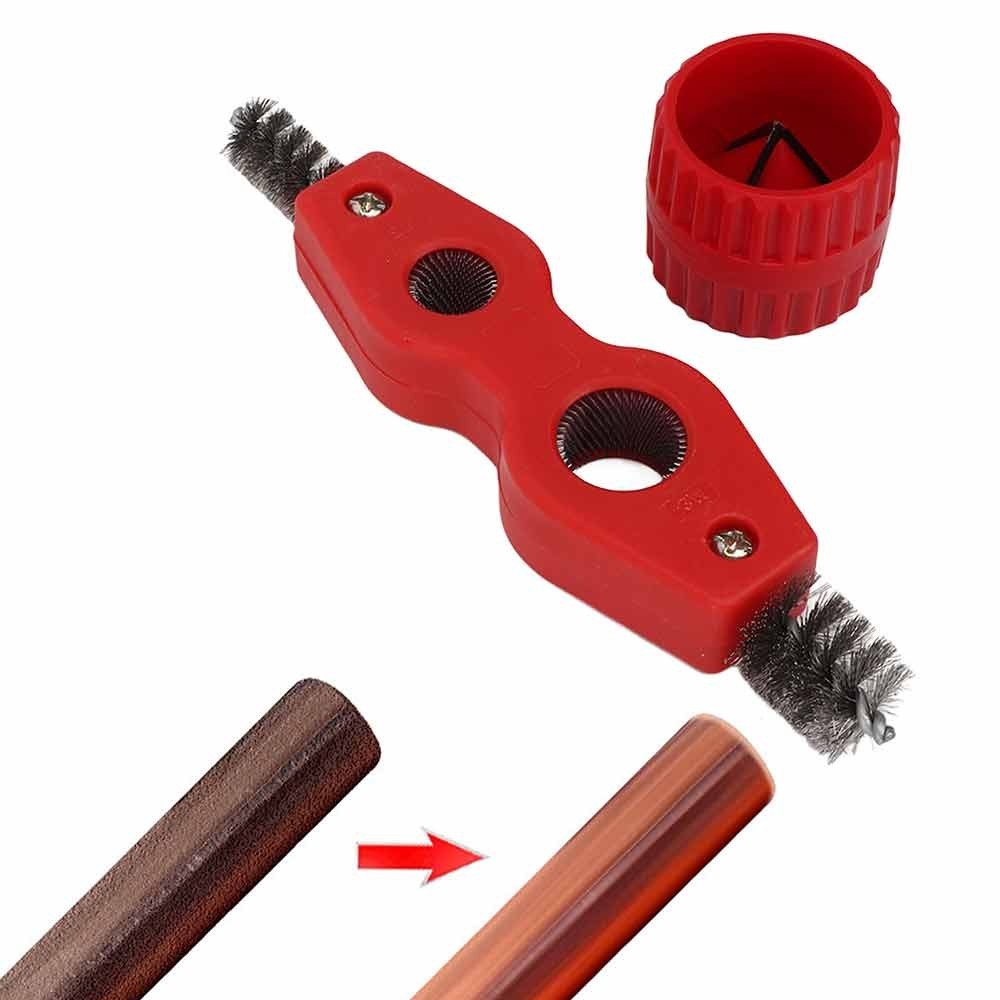 Four in one double headed copper pipe brush pipeline cleaner (brush ...
