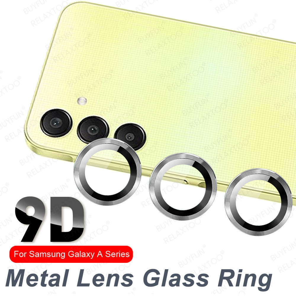 9d Metal Lens Glass Ring For Samsung Galaxy A25 A05 A05s A15 4g A35 A55