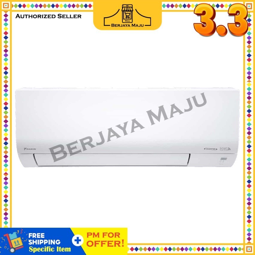 Daikin 1.0HP R32 Inverter Air Conditioner FTKF25BV1MF / RKF25AV1M ...