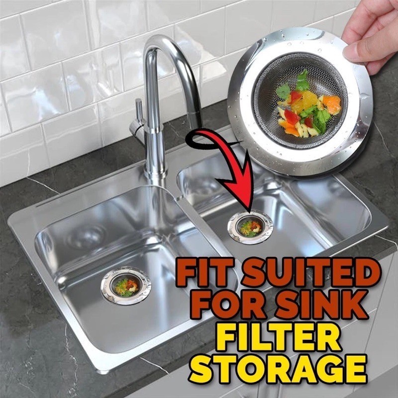 🔥Ready Stock🔥11.5CM Stainless Steel Kitchen Sink Strainer Drainer ...