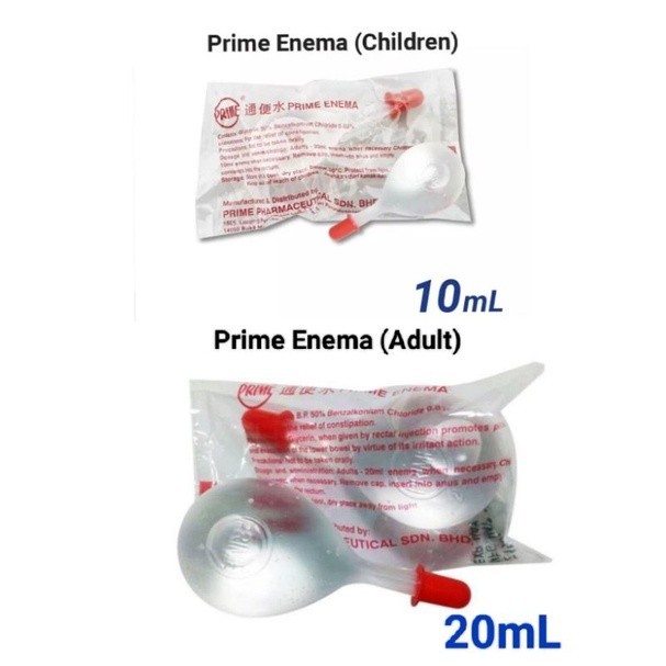 Prime Ravin Enema (10mL {Children} / 20mL {Adult}) | Shopee Malaysia
