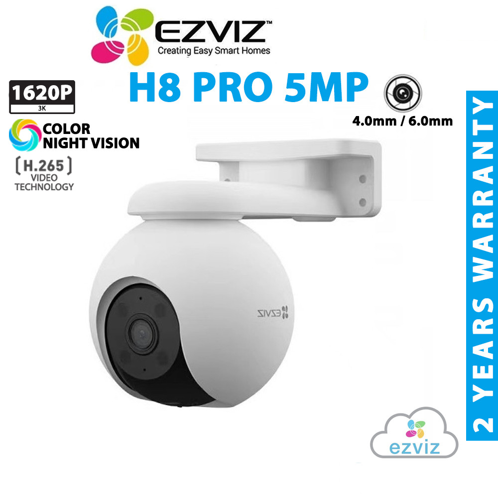 Ezviz H8 Pro 5MP 3K Wifi Camera Super Sharp Color Night Vision Two Way ...