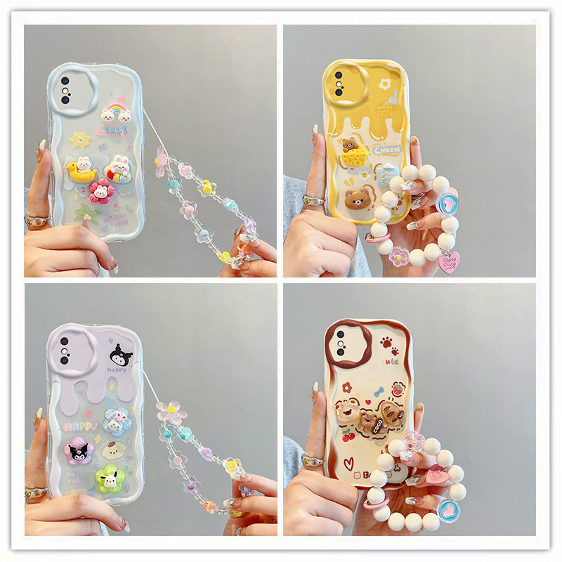 casing iphone xs max Cute cream 3D doll phone case for iPhone xs case ...