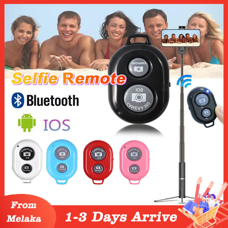 Bluetooth Remote Control Button Wireless Controller Self-Timer Camera Stick Shutter Release ...