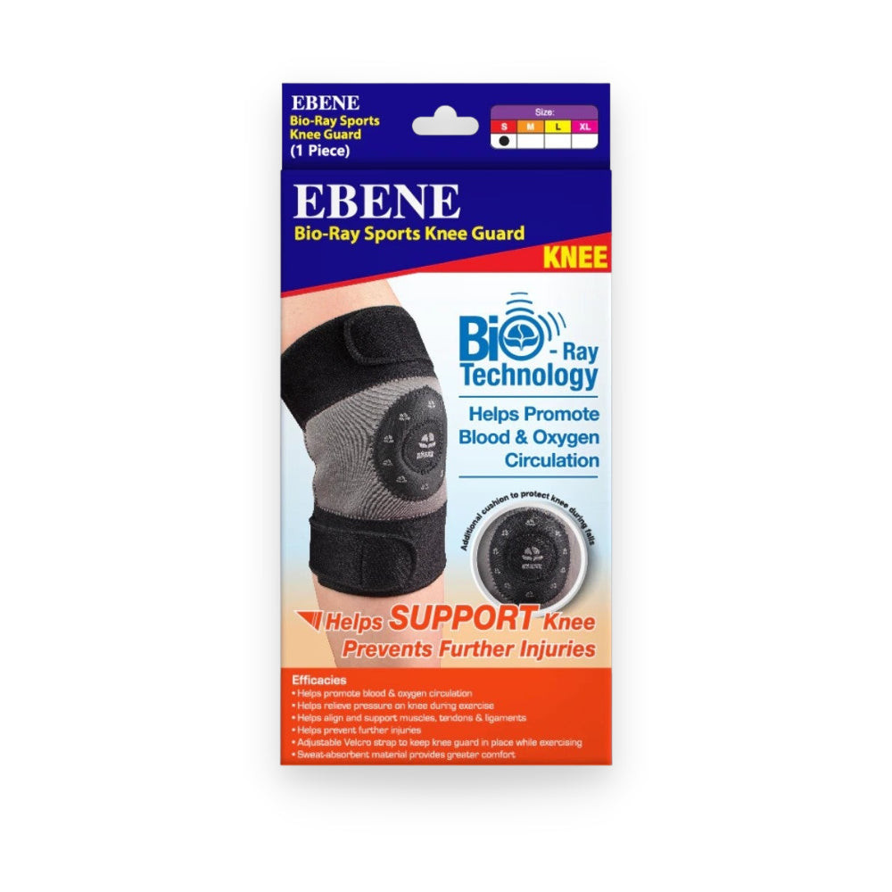 Ebene Bio-ray Sports Knee Guard (S) Black | Shopee Malaysia