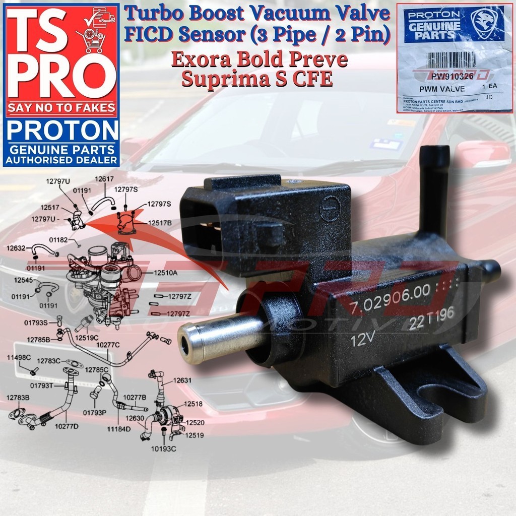 Proton Exora Bold Preve Suprima S CFE Genuine Turbo Boost Vaccume Valve ...