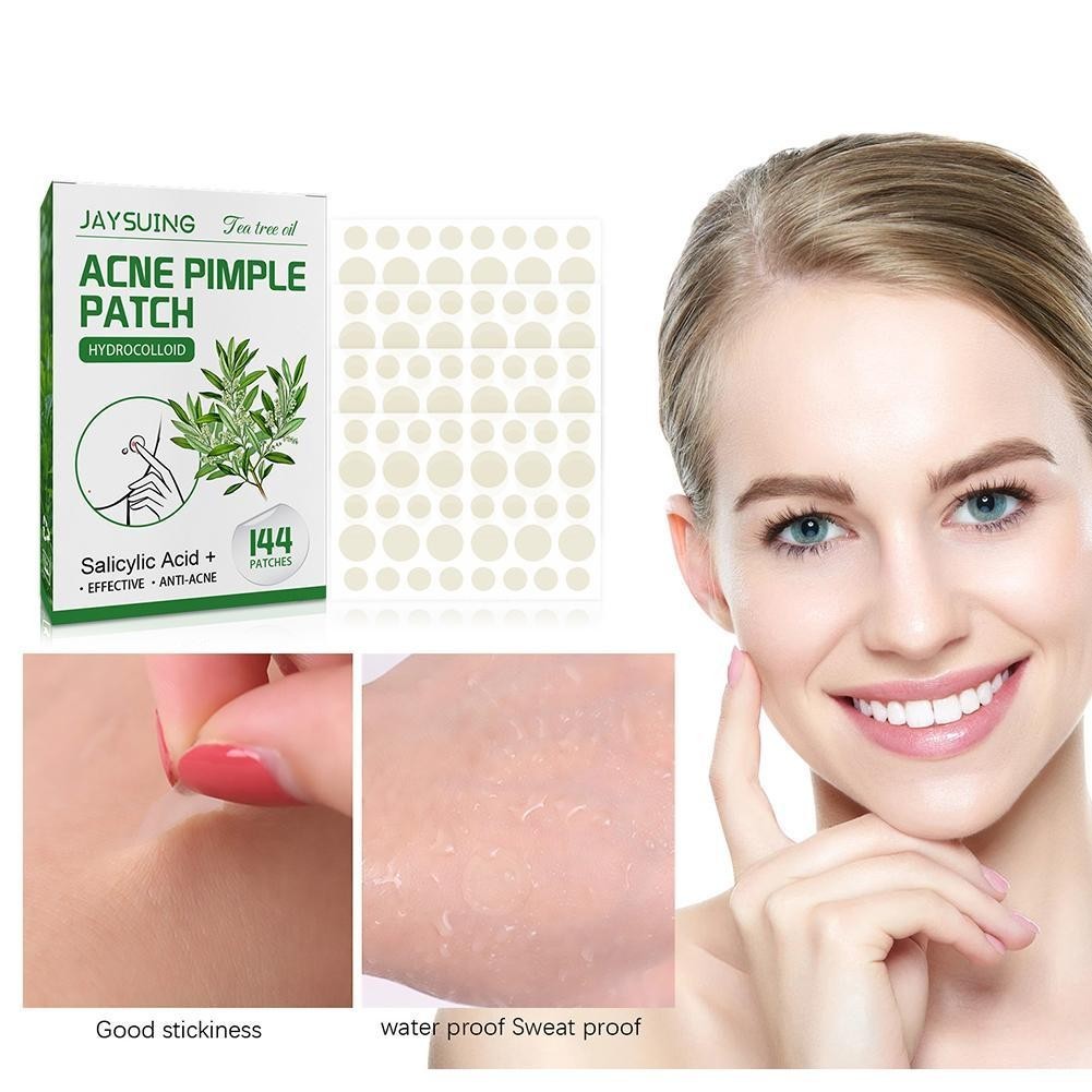 Tea Tree Oil Acne Patches Hydrocolloid Waterproof Beauty Sticker 144pcs ...