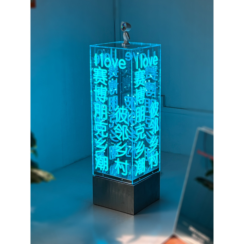 Customized Signboard Light Box Floor-standing Acrylic Rotating Light ...