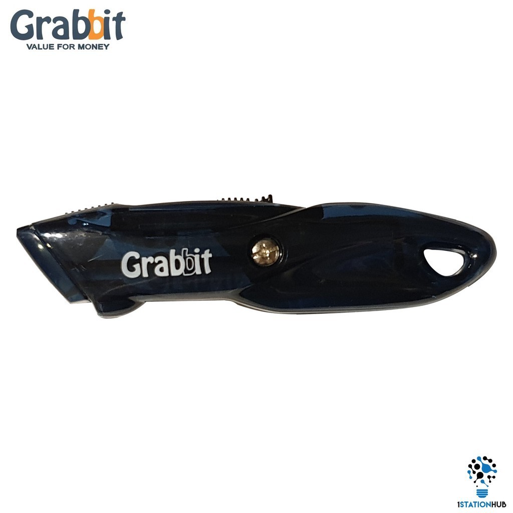 Grabbit Utility Knife with Plastic Handle | Home Office Stationery ...