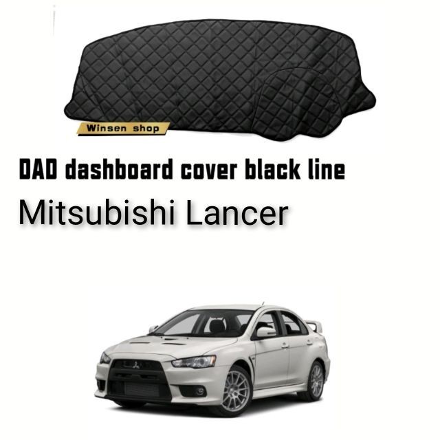 Mitsubishi lancer dashboard cover black line non slip mat MR DIY ...