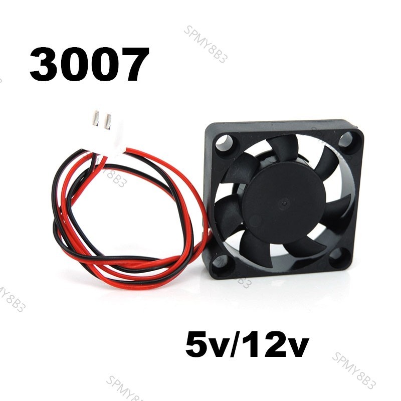 3007 Brushless Fan DC 5V 12V 24V Sleeve oil Bearing Small Power Supply ...