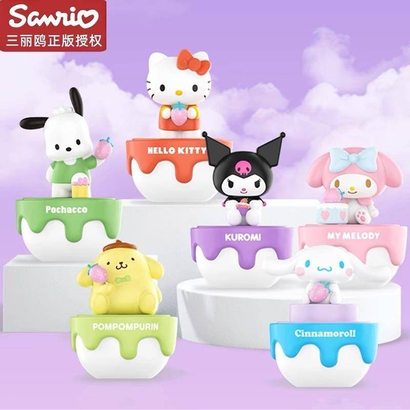 Sanrio Strawberry Cake surprise gift box, Hello Kitty Kumi Melody doll ...