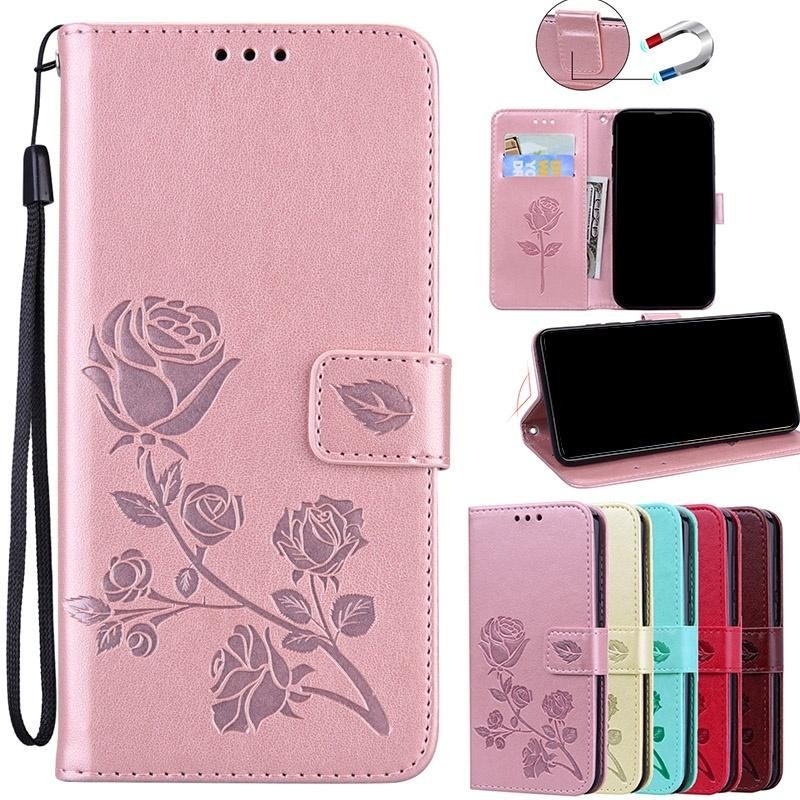 Leather Flip Wallet Case For Oppo A38 A18 A17 A17k A58 A78 A16 A16k A54