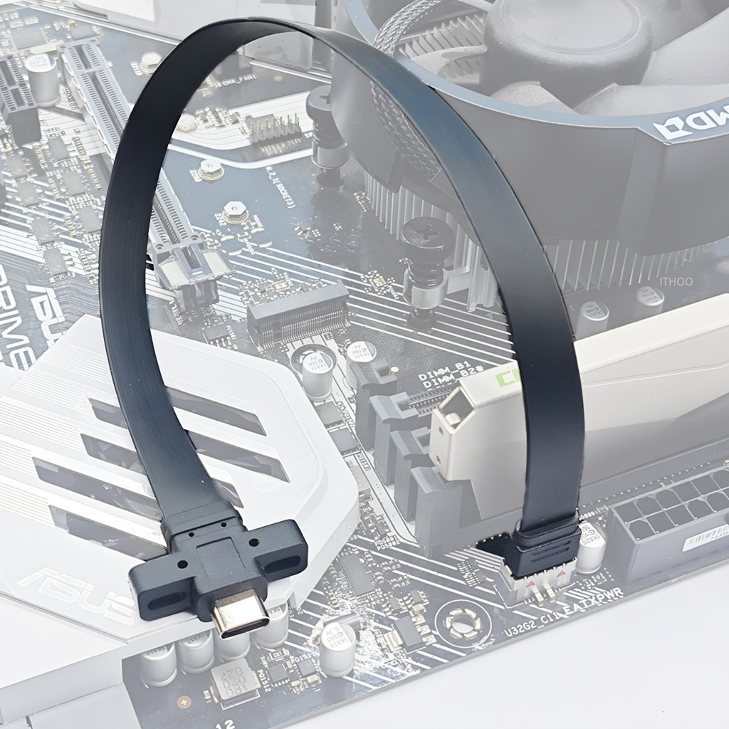 Connectors USB 3.2 Front Panel Extension Cable Gen2x2 Baffle Cable TYPE ...