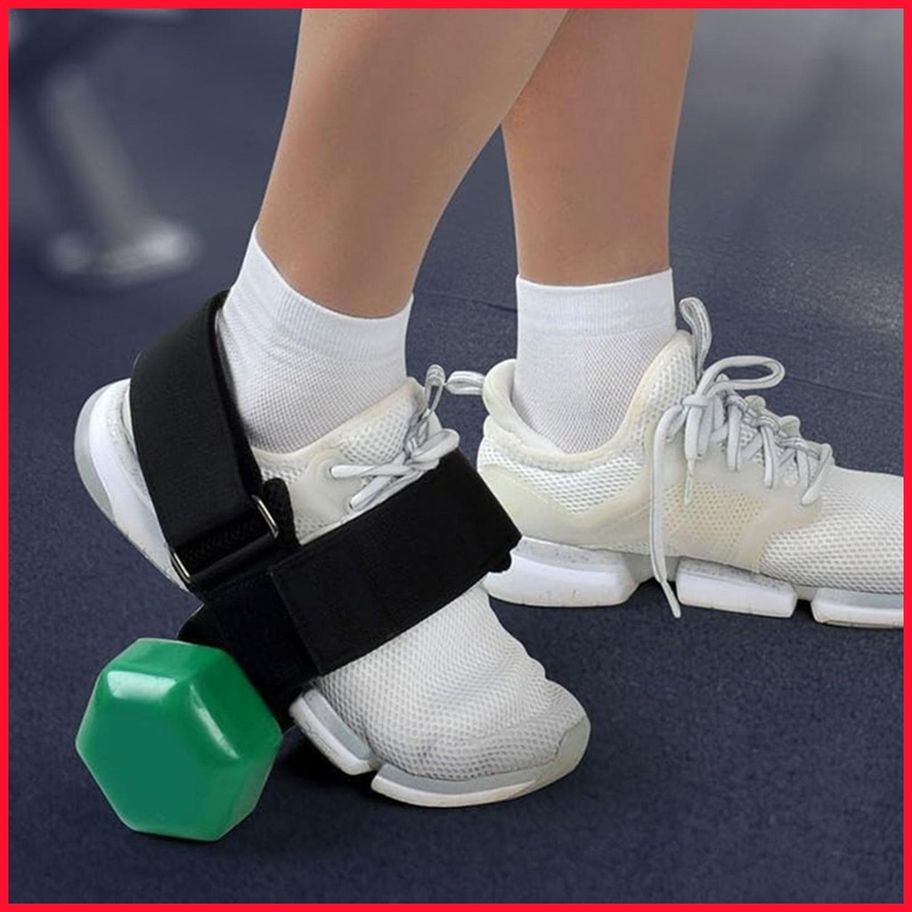 Dumbbell Foot Strap Adjustable Leg Raise Straps Leg Weightlifting Rope ...