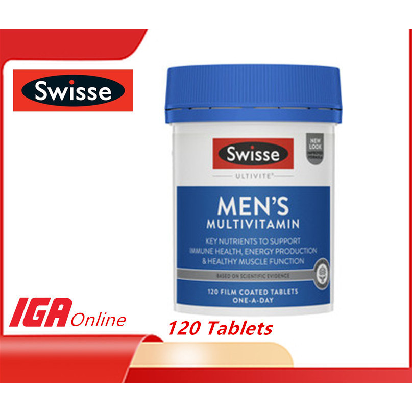 [EXP 05/2027] Swisse Men's Ultivite Multivitamin ( 120 Tablets ) ( Made in Australia ) | Shopee ...