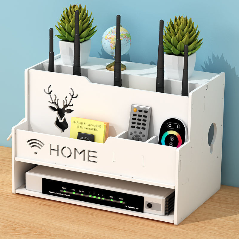 Living Room Household Desktop wifi Router Set-Top Box Storage Box ...