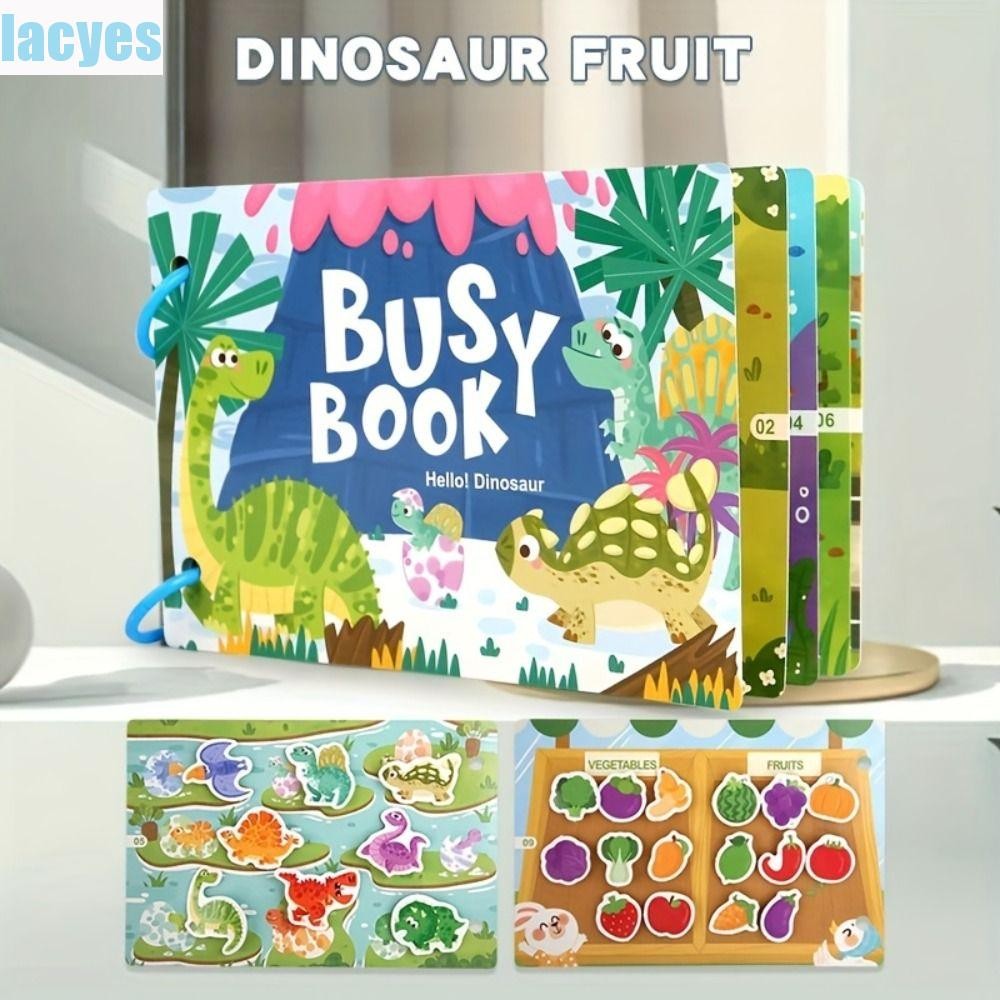 LACYES Quiet Stickers Book, Repeated Pasting Handmade Montessori Quiet ...