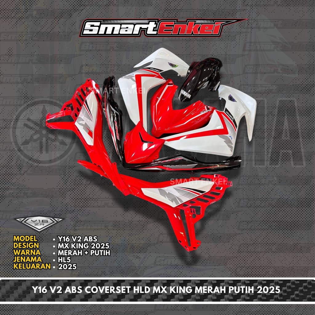 HLD-Y16 V2 ABS COVERSET MX KING MERAH PUTIH 2025 HLD | Shopee Malaysia