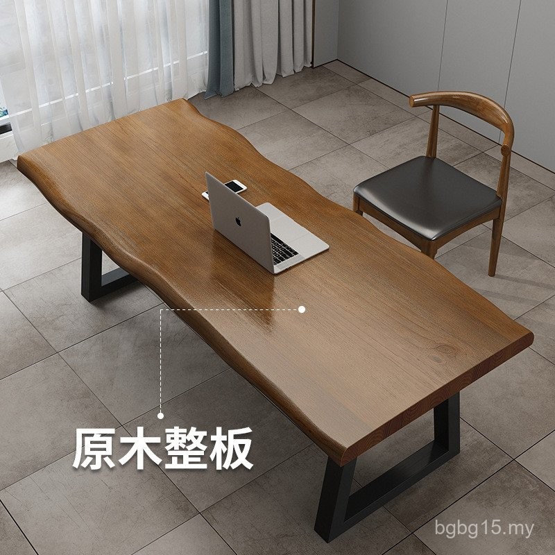 American Solid Wood Tea Table Modern Conference Table Simple Long Table ...